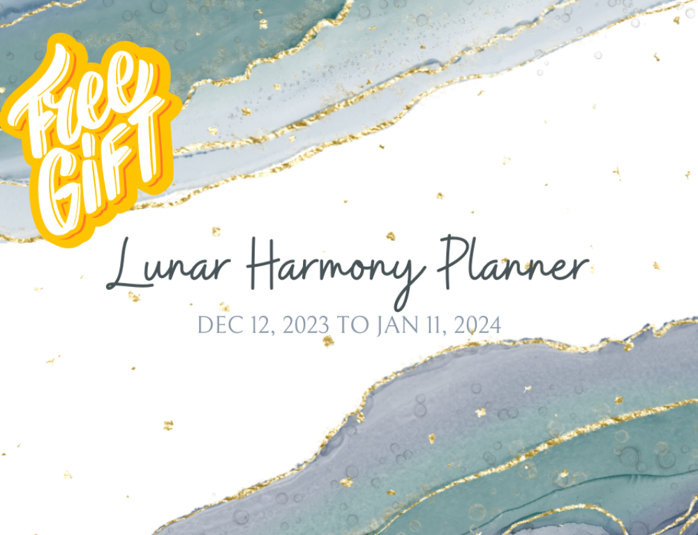 Lunar Harmony Planner - November 13 to December 12, 2023 - LunaHolistic.com